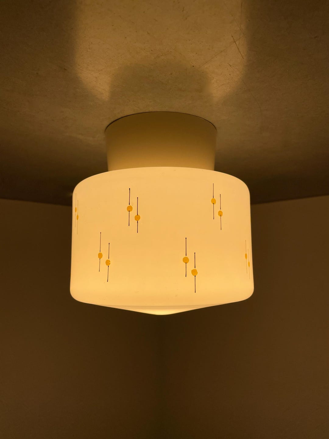 Vintage Art Deco Corodex Ceiling Light - Mid Century Modern 60s 90s ...