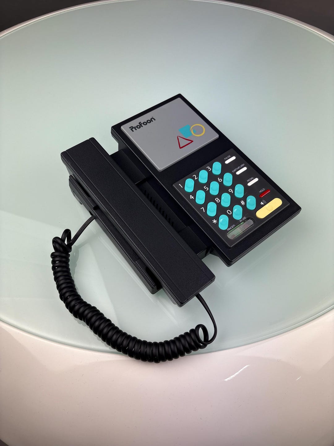 Telefone vintage dos anos 80 - Profoon TX575, telefone analógico com ...