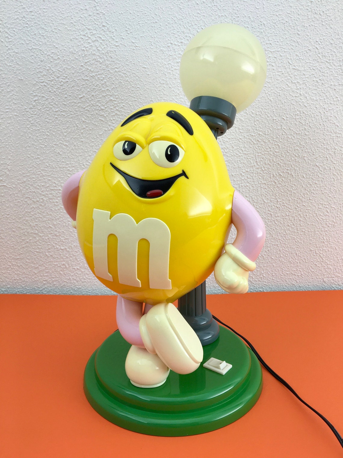 M&m's Yellow Night Light Kids Lamp 1999 | Etsy