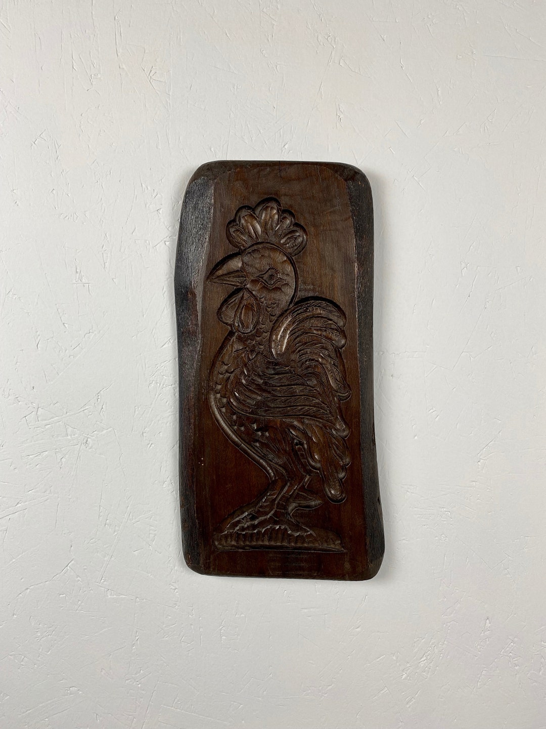 Vintage Gingerbread Plate - Dutch Wooden Cookie Mold - Hand Carved ...