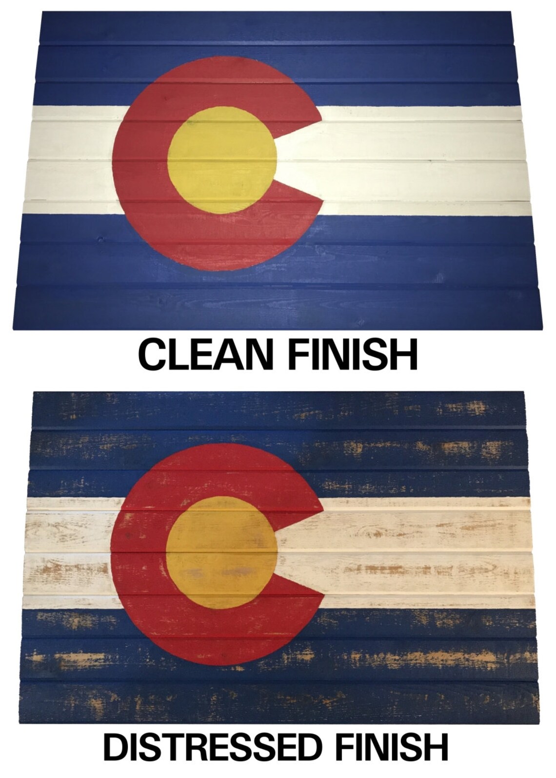 Texas-colorado Cedar Flag Sign Any Flag on Any State or - Etsy