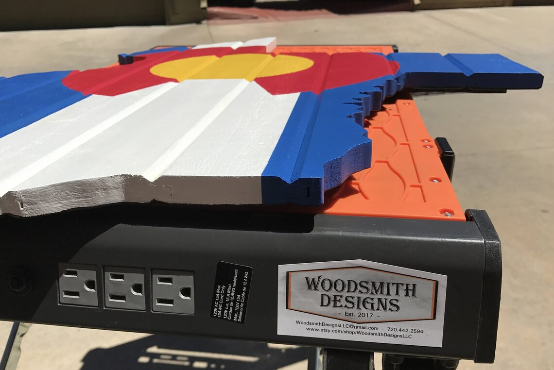 Texas-colorado Cedar Flag Sign Any Flag on Any State or - Etsy