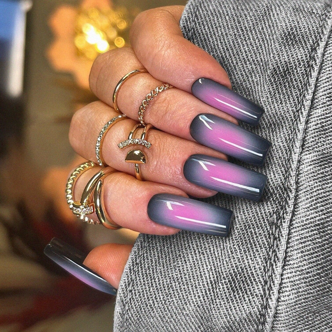 Sweet but Psycho: Nail Artist. Custom Handpainted Press-on Gel - Etsy