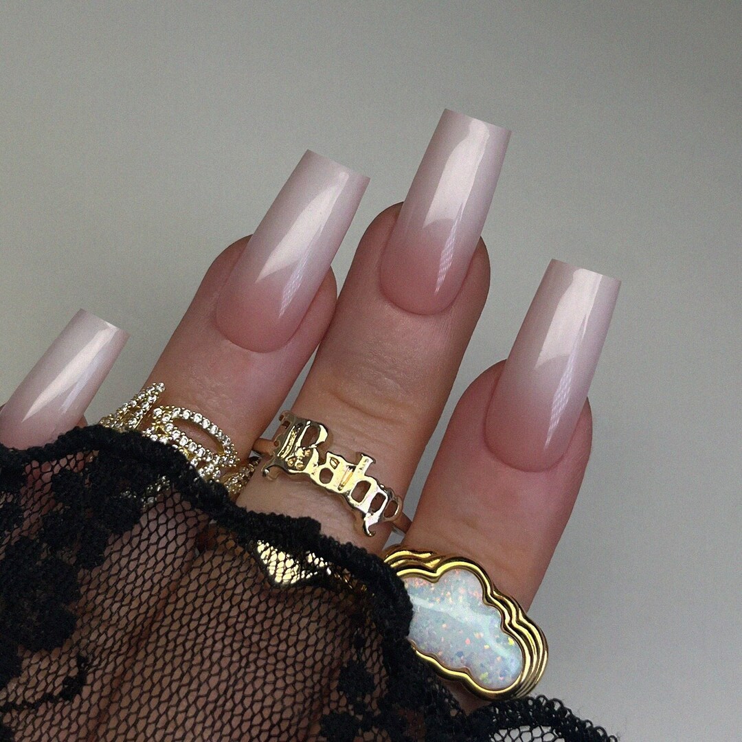 Classic Ombré Custom Nails by Nailzsy. Nail Artist. Ombré Airbrush ...