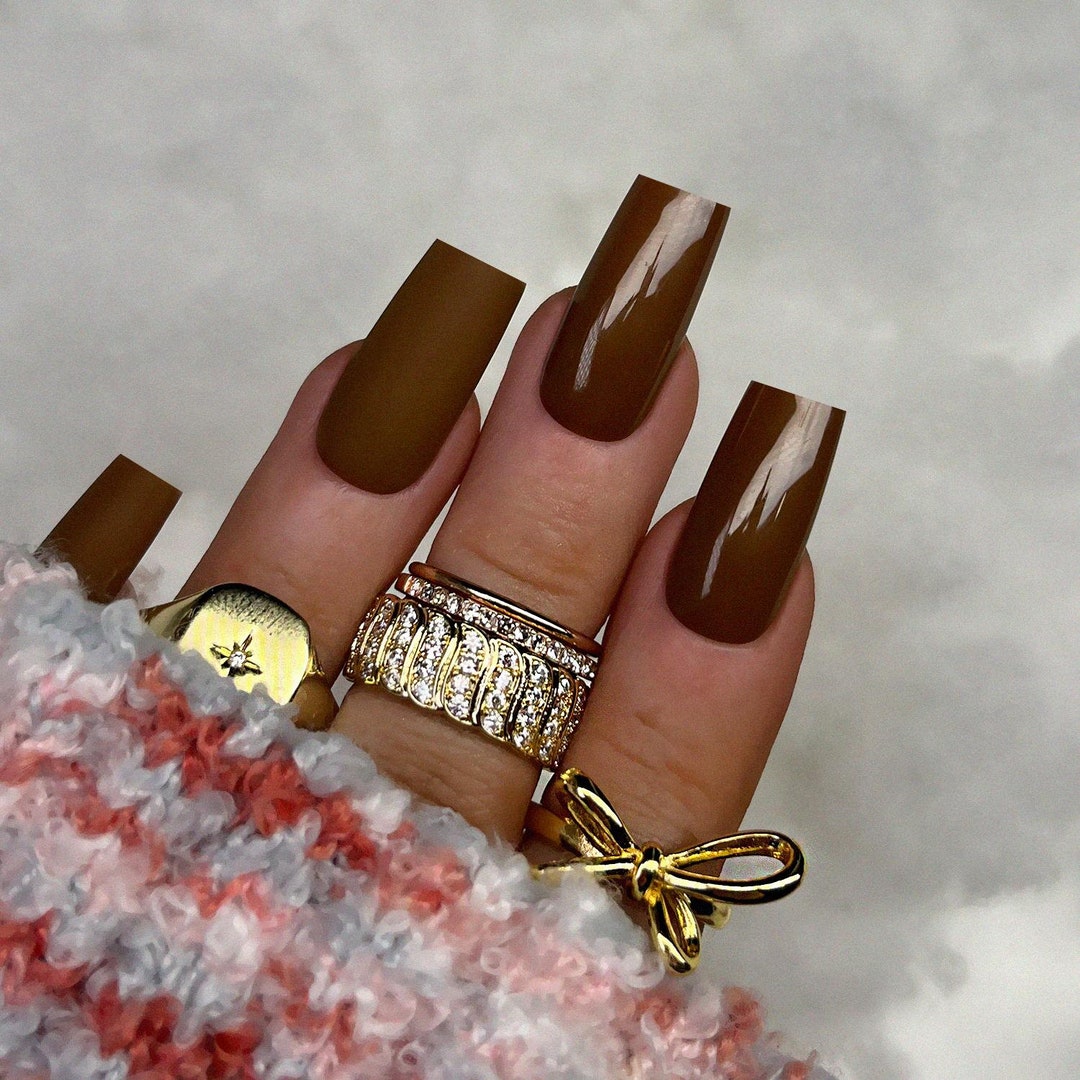 Hot Toddy Custom Nails by Nailzsy. Simple. Nail Artist. Handpainted ...