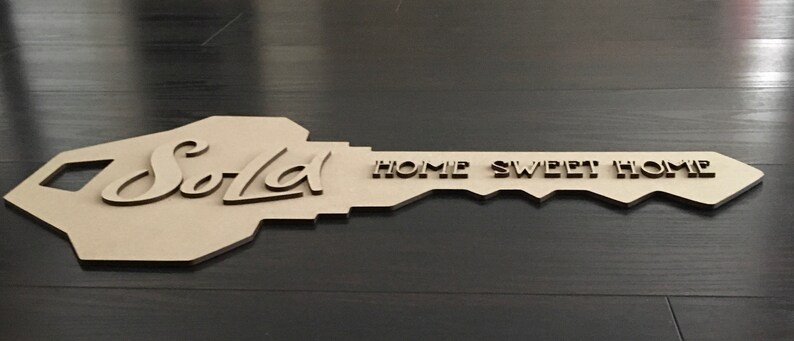Wooden Welcome Home Key / New Homeowners /realtors / Housewarming Gift ...