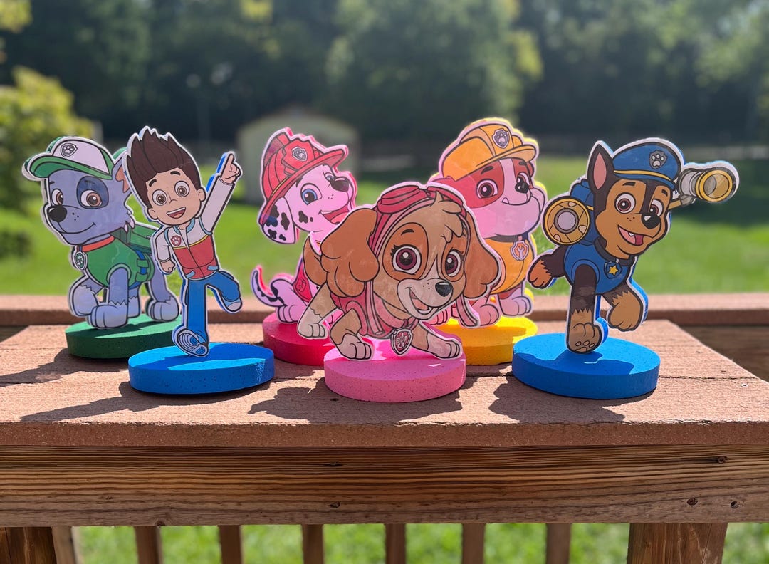 9" Character Decoration on 6" Round Base - Perfect for Parties! - Etsy