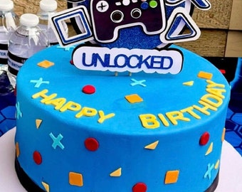 Level up Cake Topper - Etsy