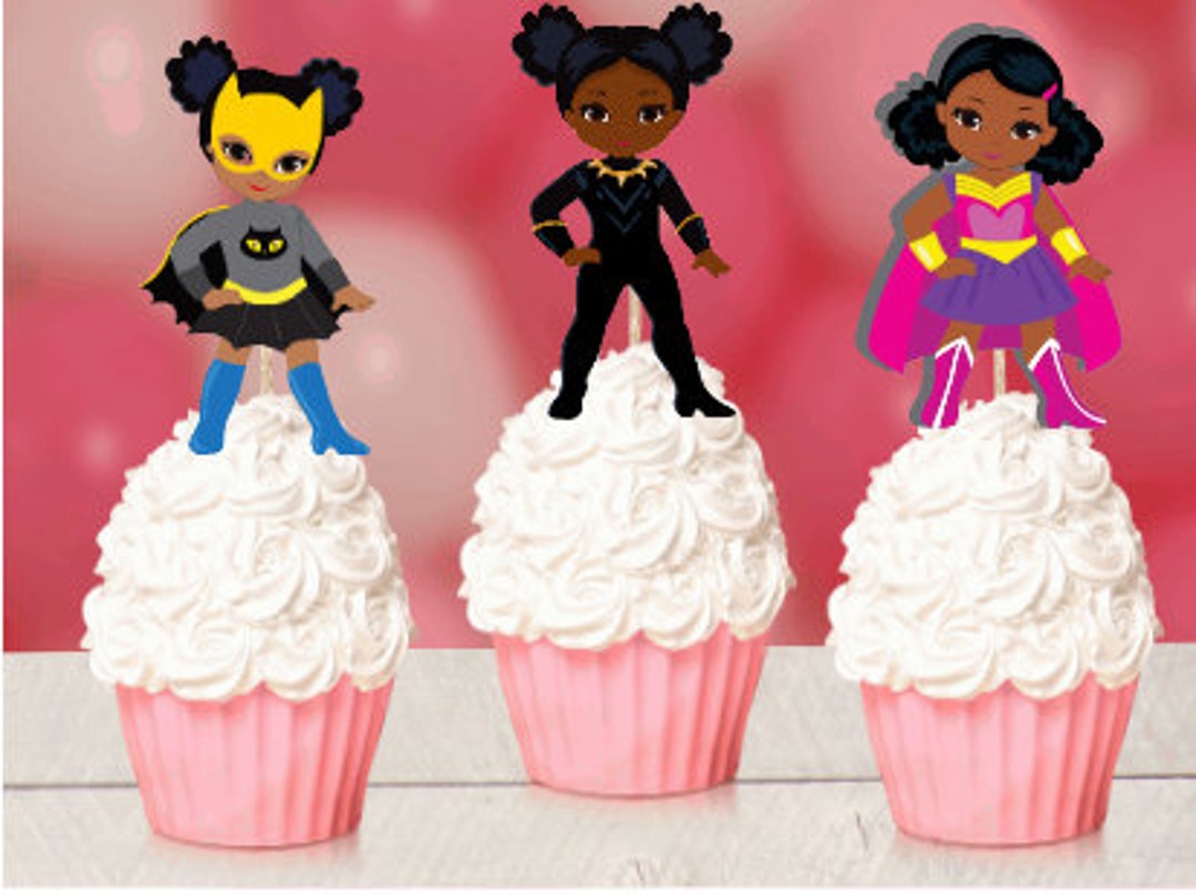 12 - Double-sided Cupcake Toppers - Etsy