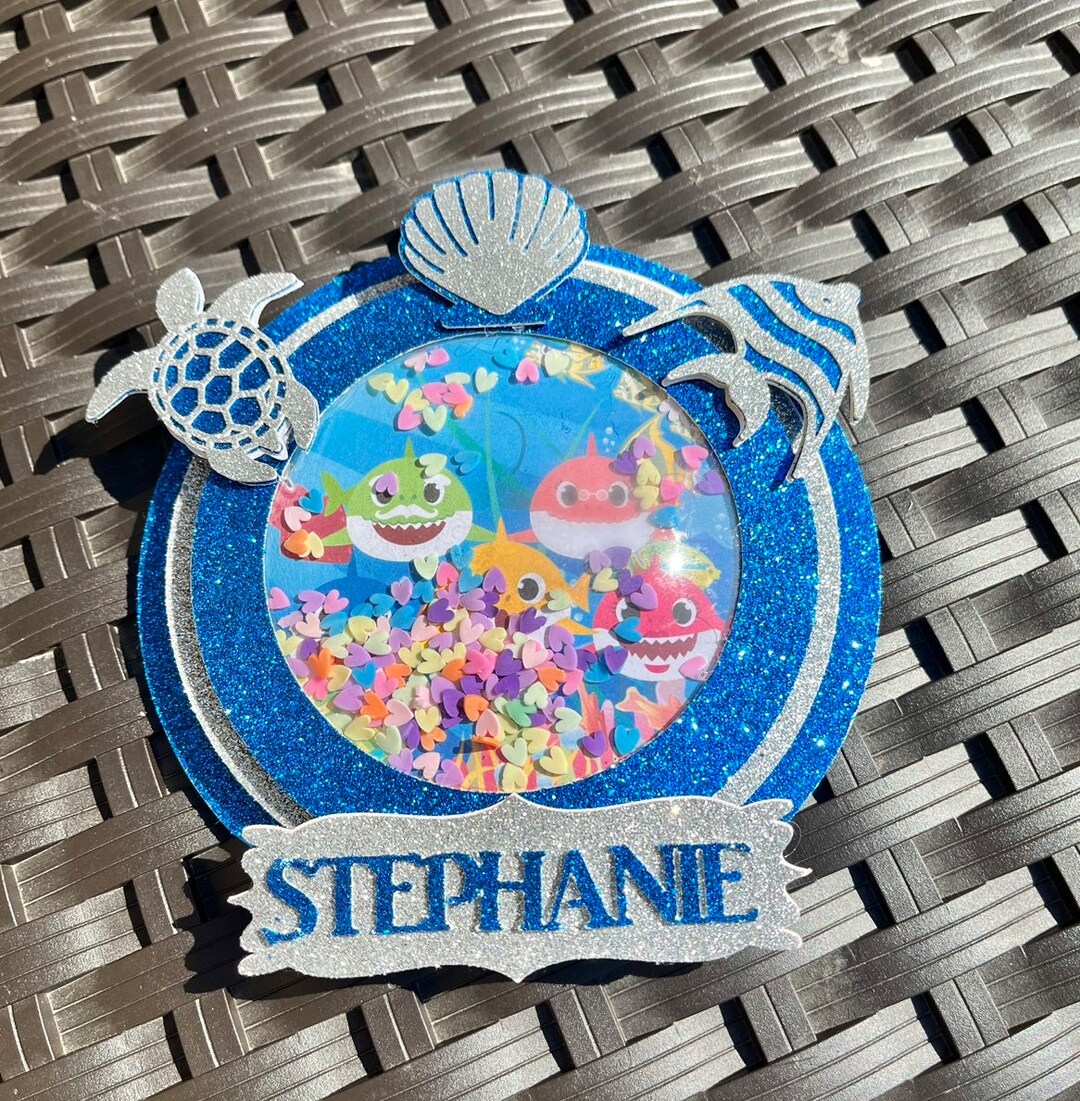 3D Glitter Cardstock Shaker Cake Topper Birthday Party Baby Shower - Etsy