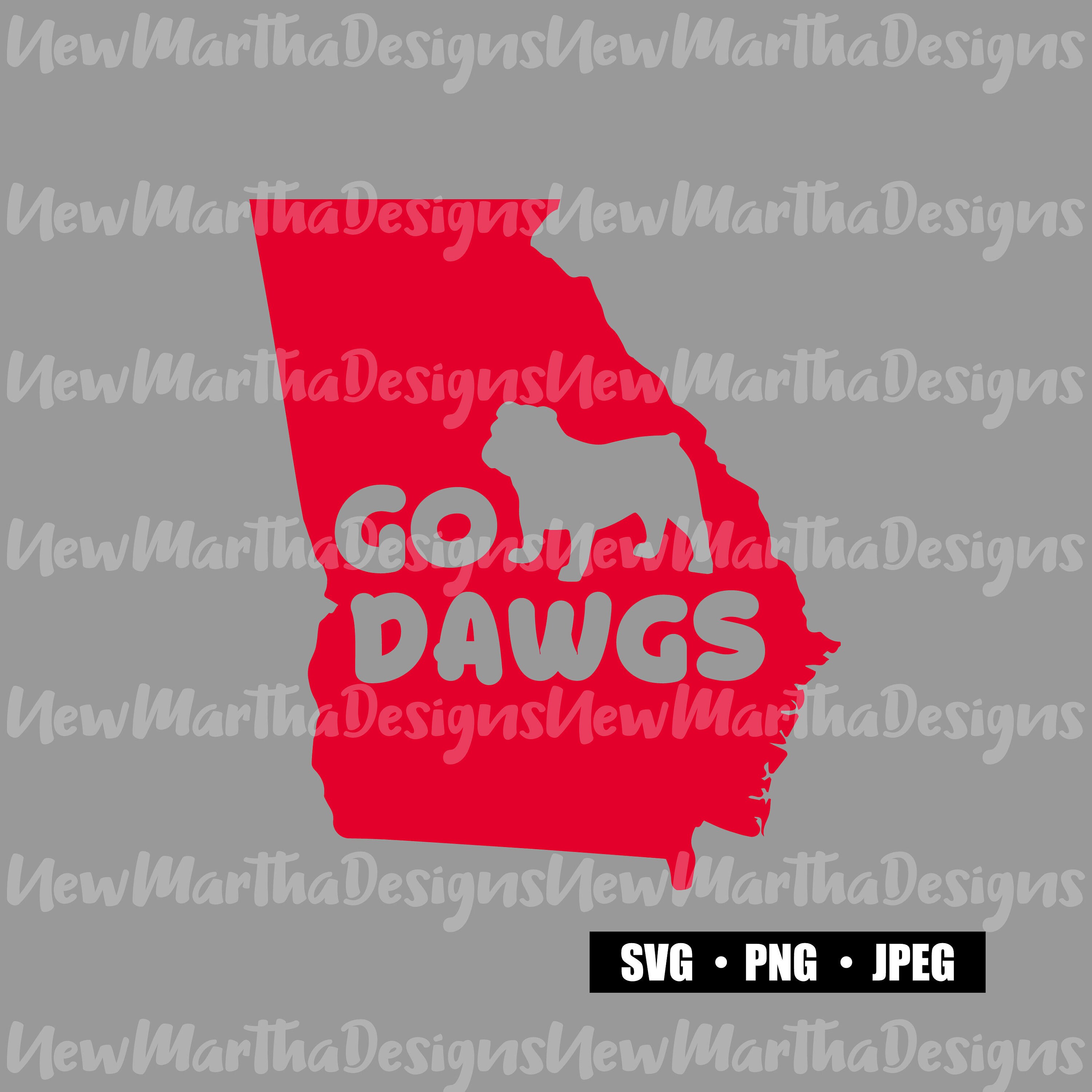 Cricut Football Svg Sports Svg Go Dawgs Instant Download Graphic Vintage Georgia Bulldogs Png ...