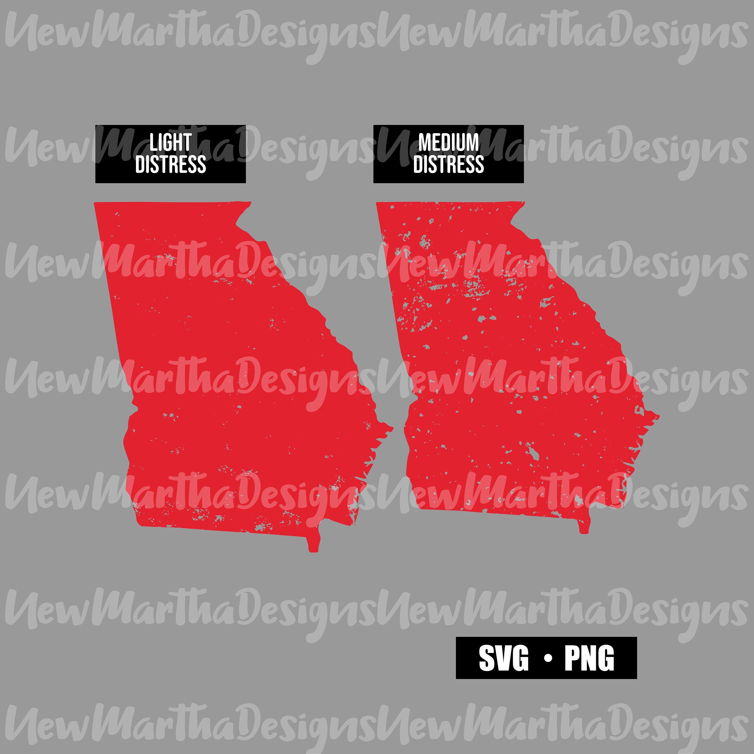 Georgia SVG PNG Files || GA State Distressed || Cricut Cutout || Vinyl ...