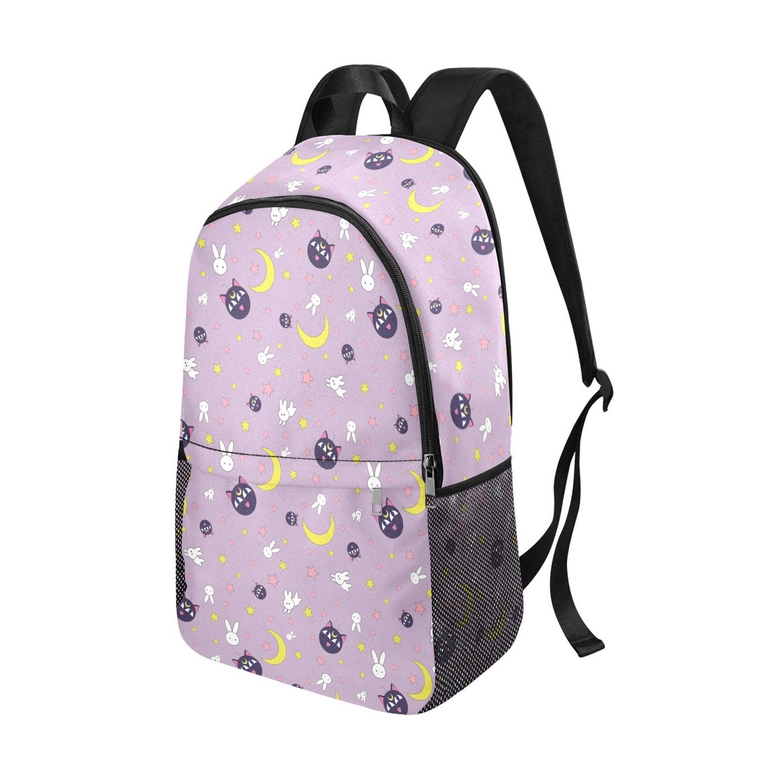 Luna Cat Star Moon Kawaii Anime Casual School Backpack With - Etsy