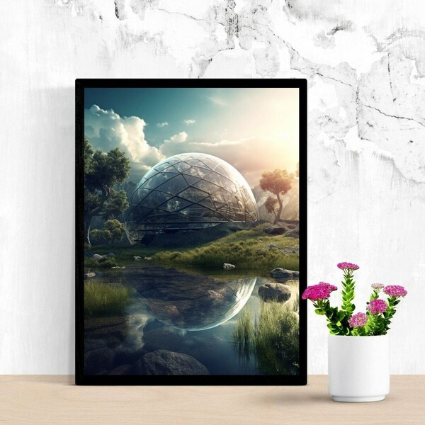 Futuristic Print - Etsy