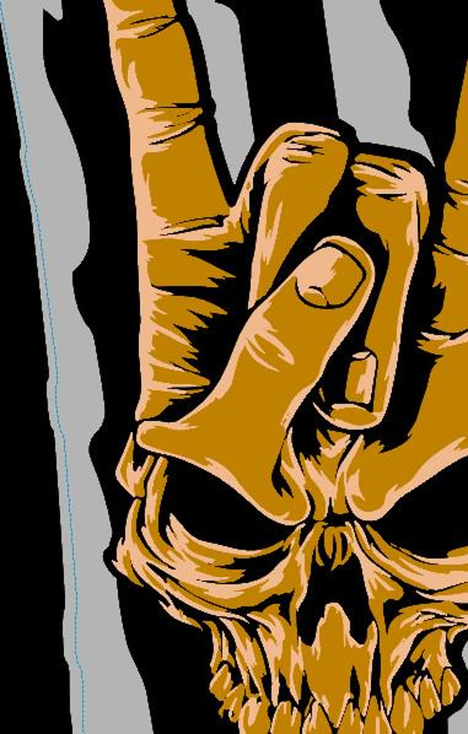 Hell Yeah Skull Hand Flag PMAG Design – Lightburn File – Digital ...