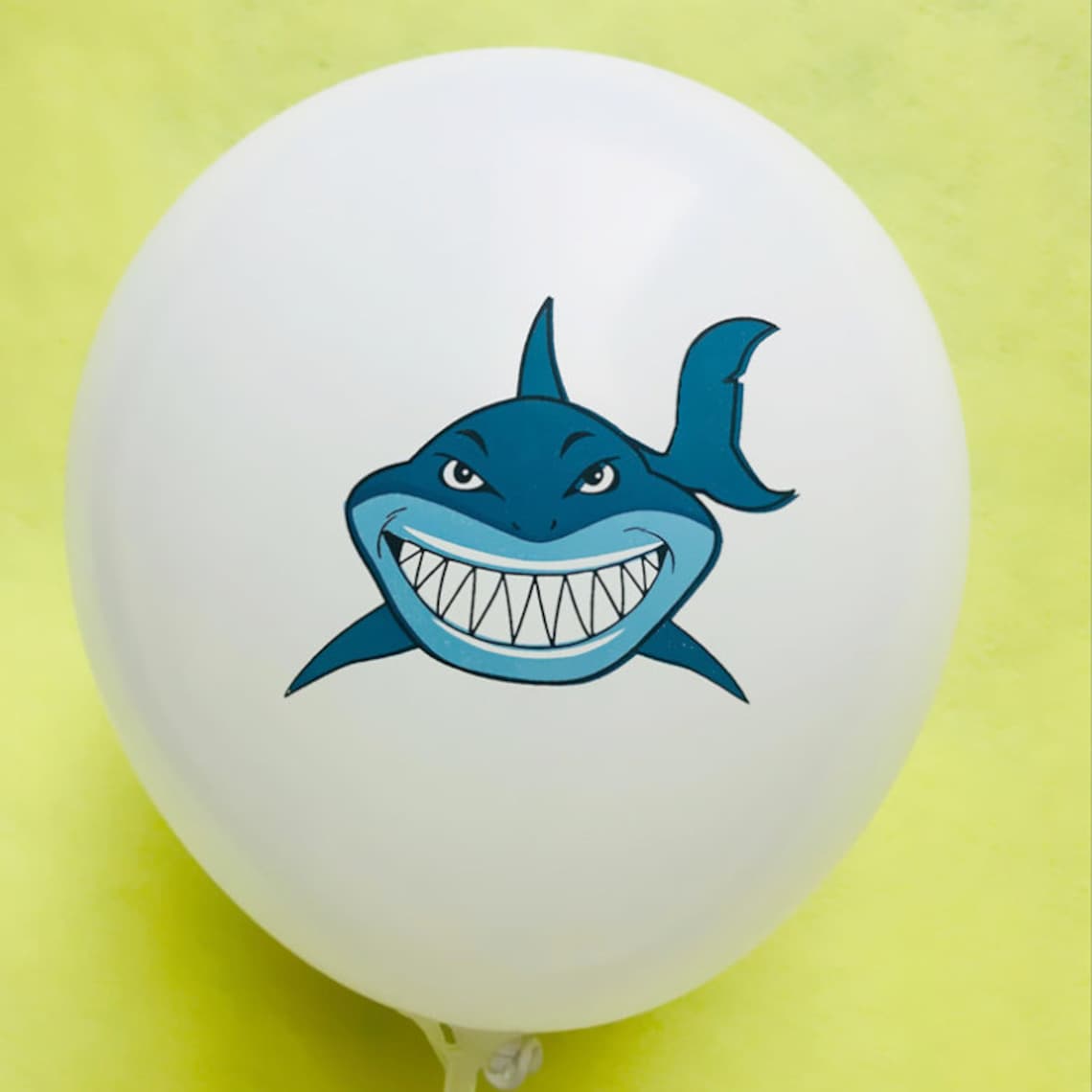 Baby Boy Blue Daddy Shark Balloon 10baby Shark Party | Etsy