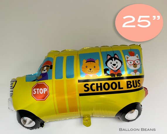 Yellow School Bus Balloons 25 Kids Birthday Party | Etsy