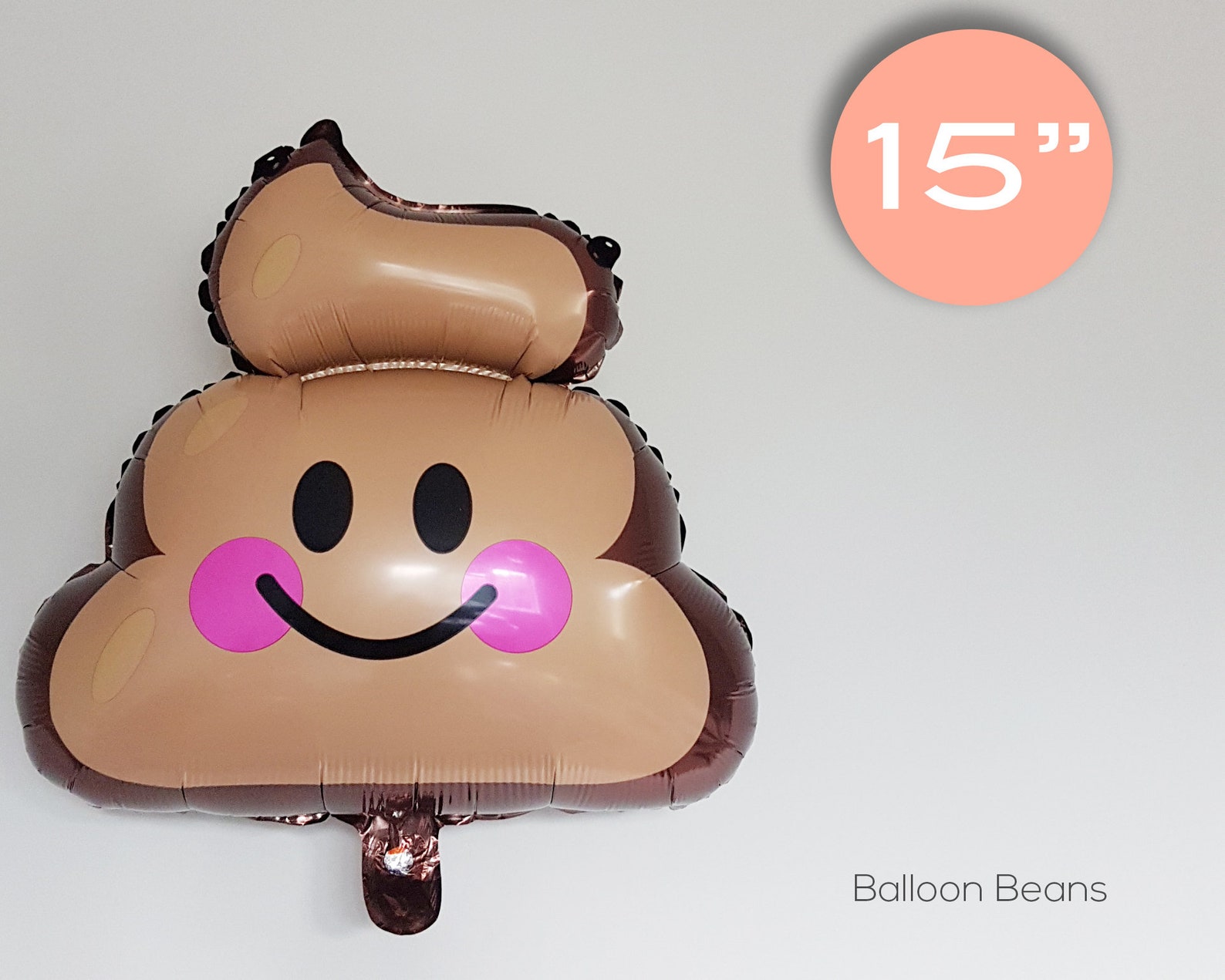 Poop Emoji Balloon 15 Shit just got real Funny | Etsy