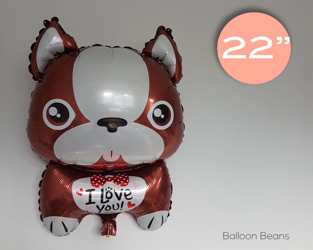 French Bulldog Balloon | - I Love You, Valentine's Day, Frenchie - Etsy