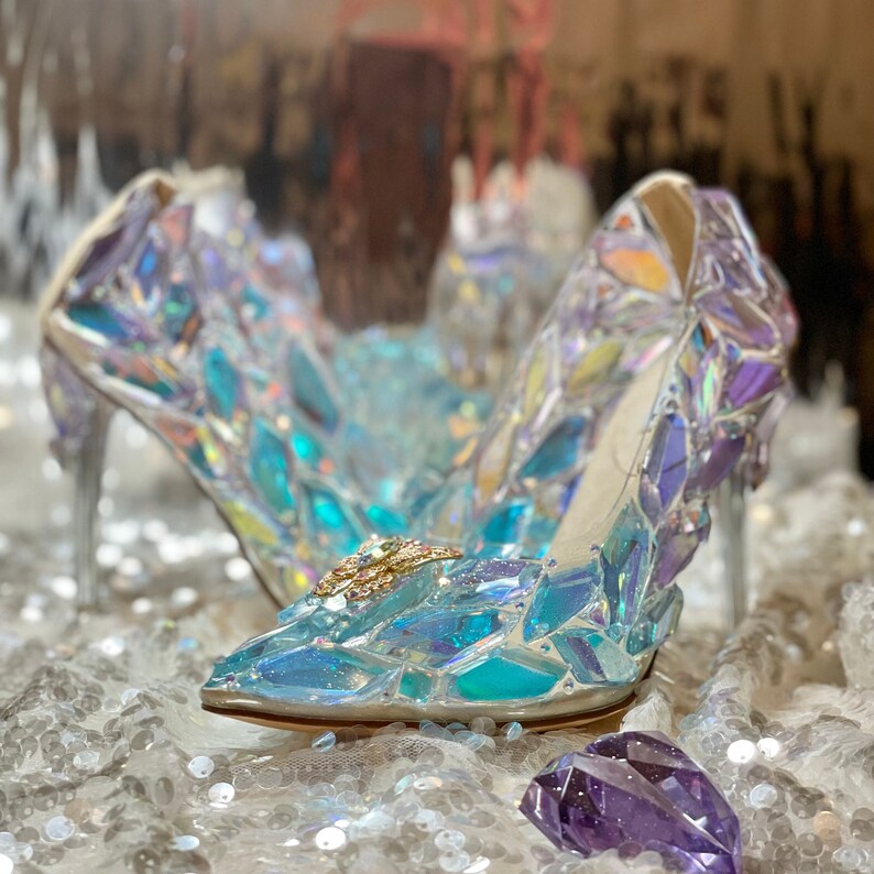 Customize Colour Wedding Cinderella Glass Slippers - Etsy