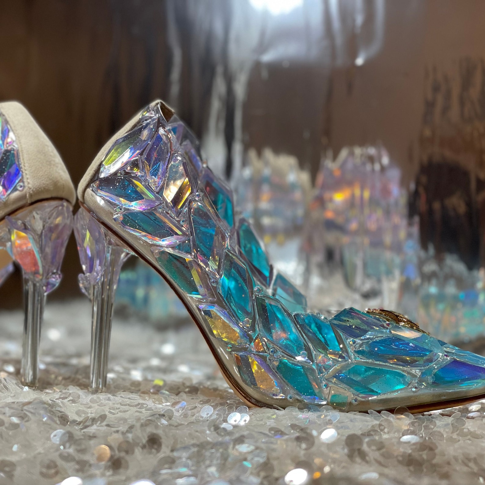 Customize Colour Wedding Cinderella Glass Slippers - Etsy