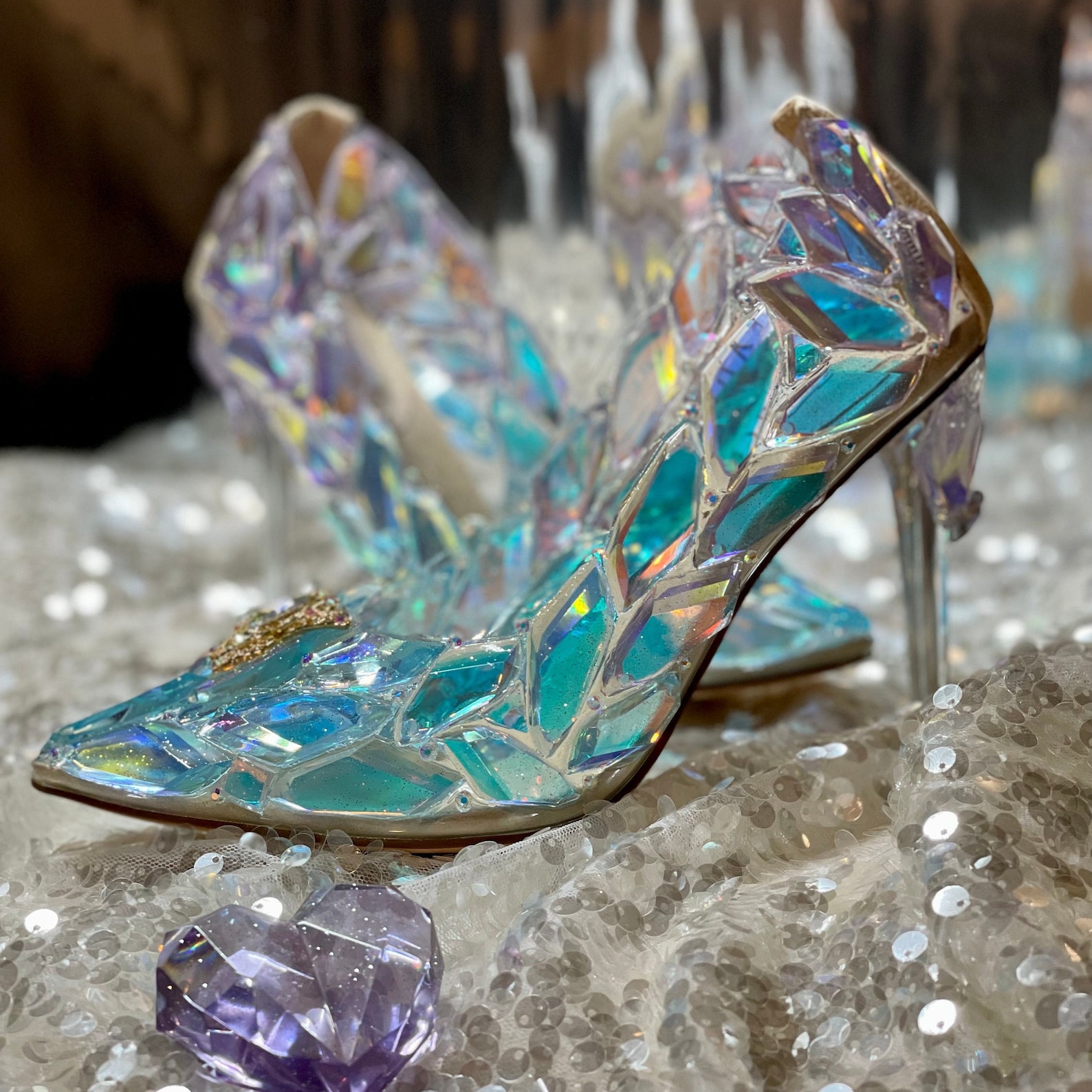 Customize Colour Wedding Cinderella Glass Slippers - Etsy