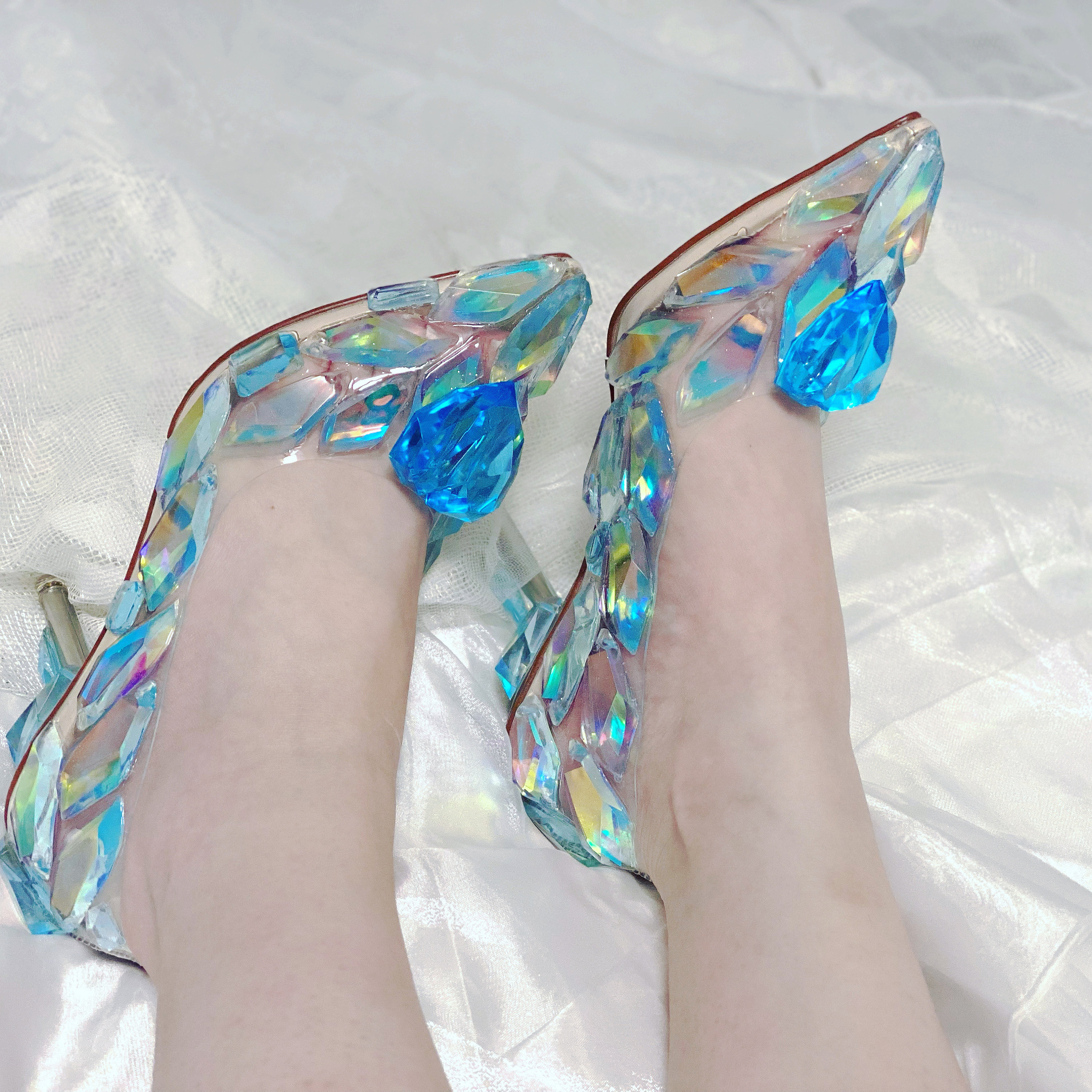 Wedding Cinderella glass slippers fairytale Disney bridal | Etsy