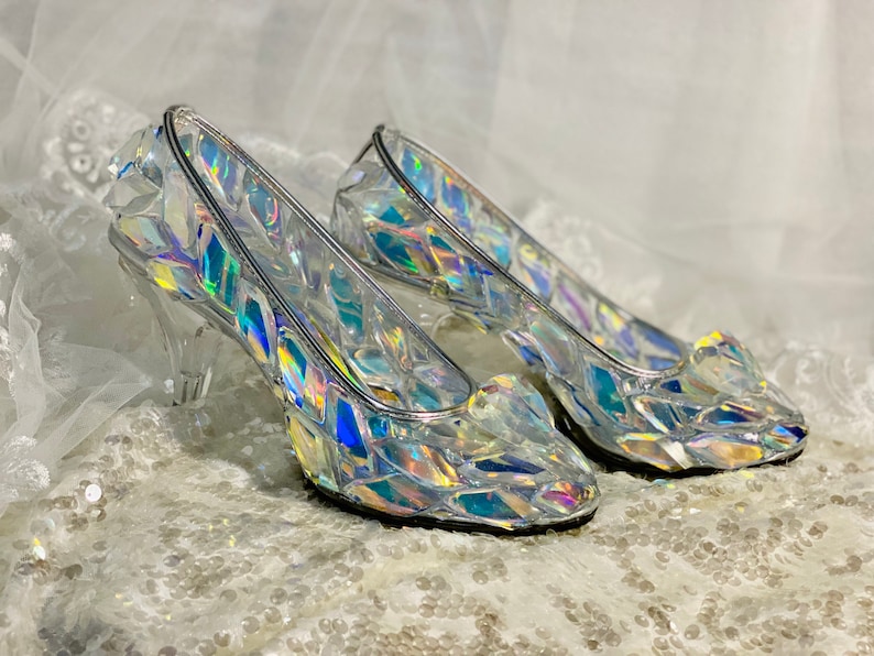 Wedding Cinderella Glass Slippers Fairytale Disney Cos Bridal - Etsy