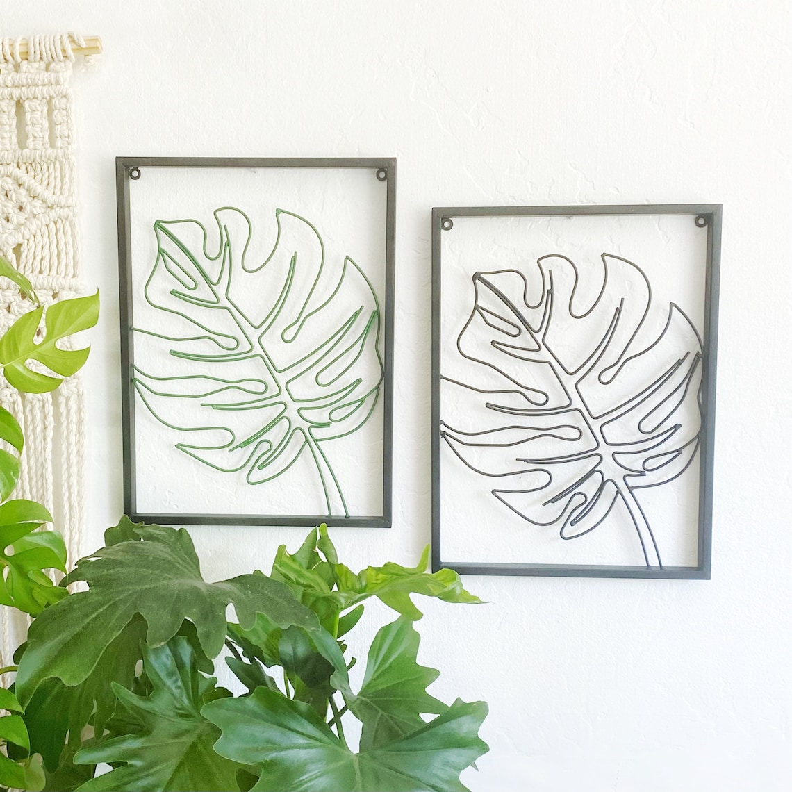 Metal Monstera Wall Decor Metal Wall Decor Plant Decor Boho - Etsy