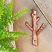 Branch Hook, Twig Hook, Cast Iron Tree Branch Hook, Cabin Decor ...