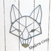 Metal Fox Wall Dècor/ Fox Head/ Iron Fox Head/ Geometric Fox - Etsy
