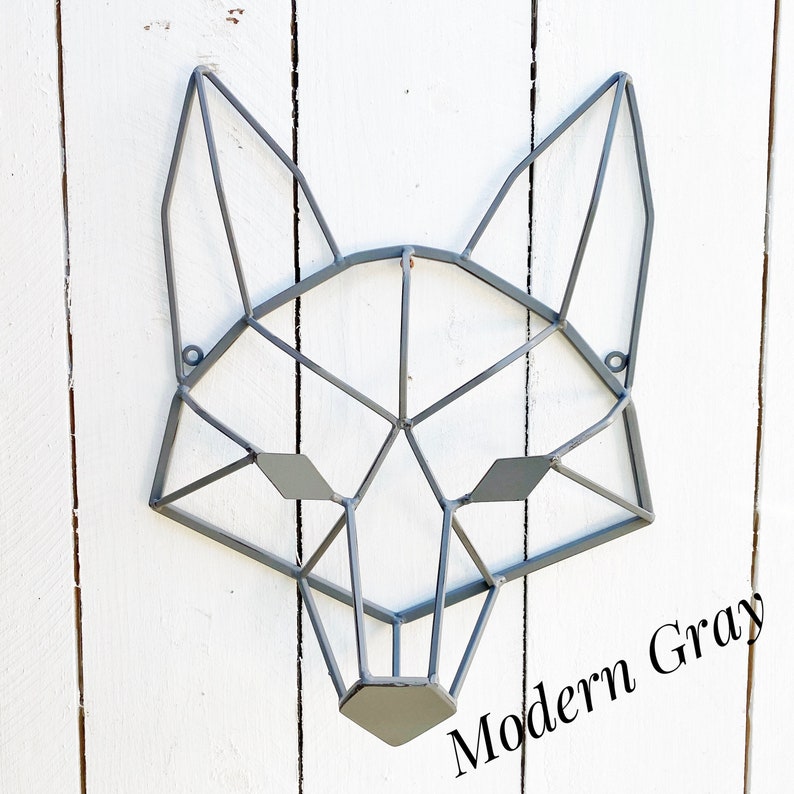 Metal Fox Wall Dècor/ Fox Head/ Iron Fox Head/ Geometric Fox - Etsy