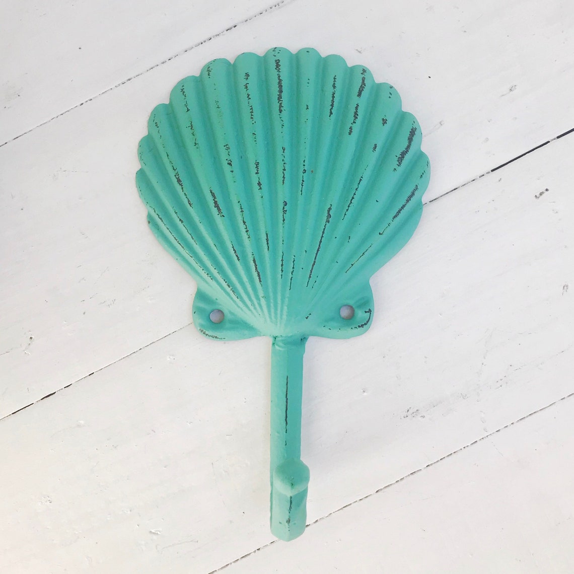 Seashell Hook Shell Hook Nautical Decor Beach Decor Bath | Etsy