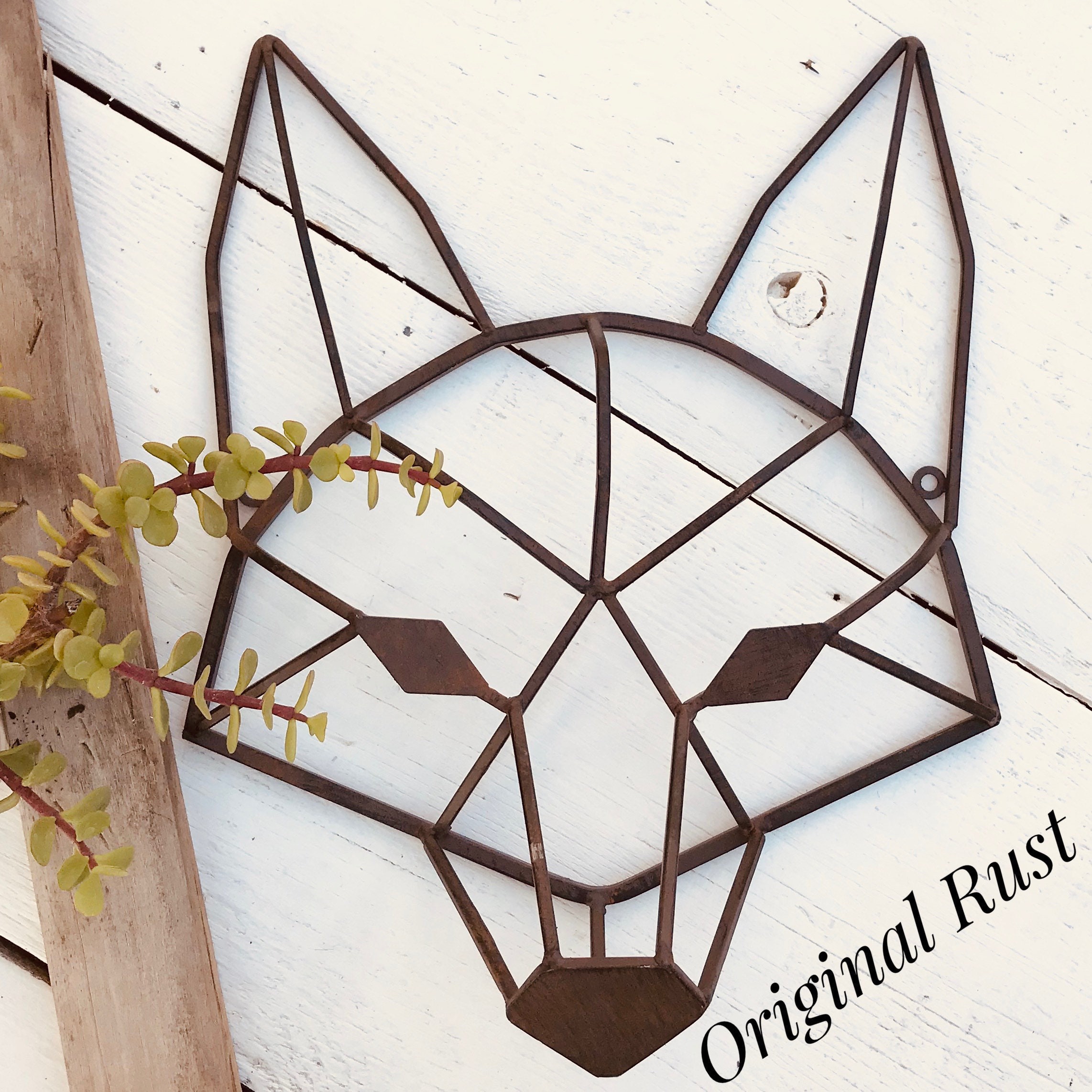 Metal Fox Wall Dècor/ Fox Head/ Iron Fox Head/ Geometric Fox | Etsy