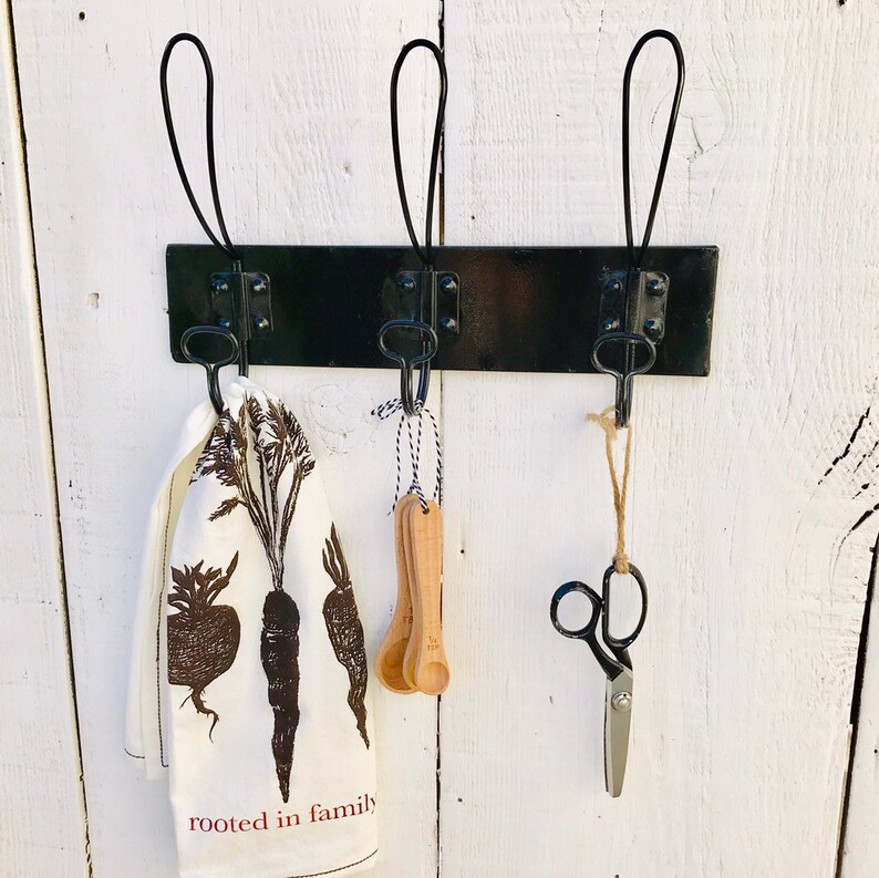 Farmhouse Hook Rack/ Retro Hook/ Triple Wall Hook/ Farm Style | Etsy
