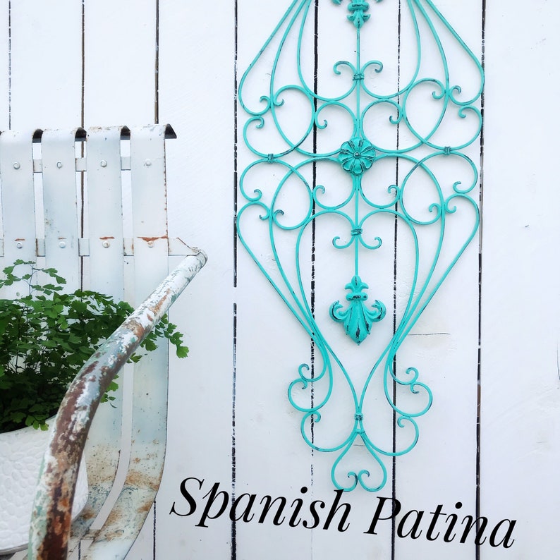 Metal Wall Decor Scroll Metal Wall Art Traditional Wall | Etsy