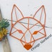 Metal Fox Wall Dècor/ Fox Head/ Iron Fox Head/ Geometric Fox - Etsy
