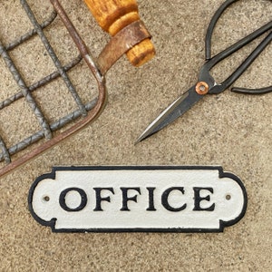 Office Sign, Office Plaque, Cast Iron Office Sign, Door Sign, Vintage ...