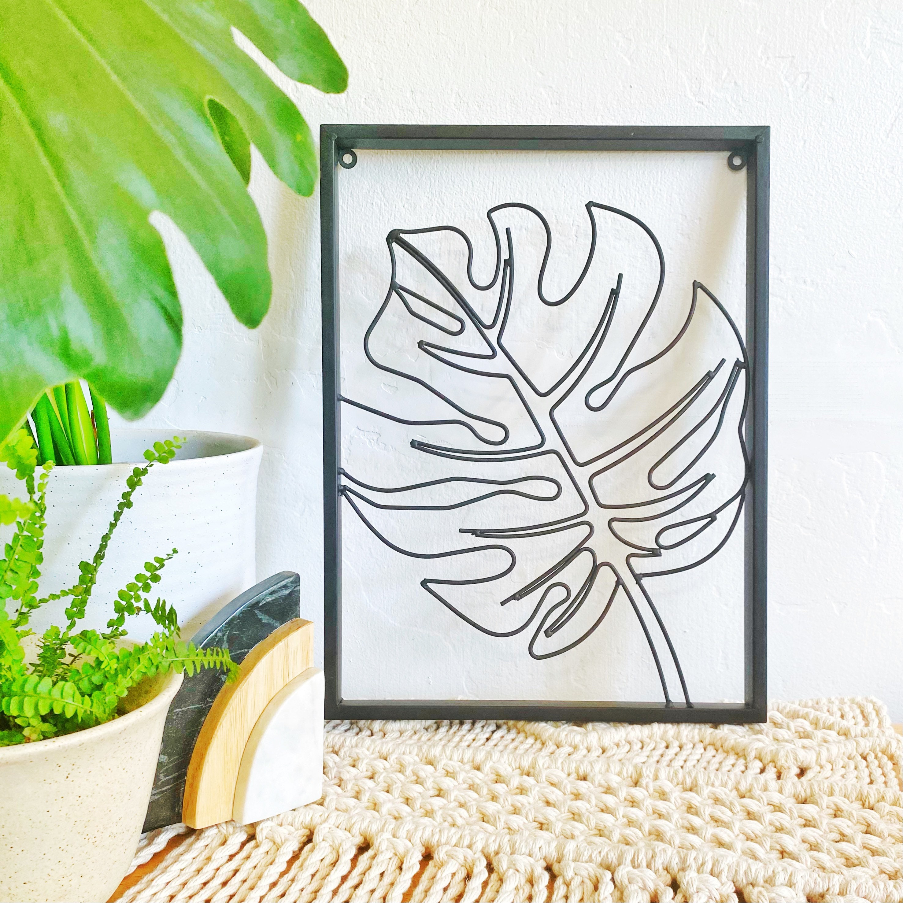 Metal Monstera Wall Decor Metal Wall Decor Plant Decor Boho - Etsy