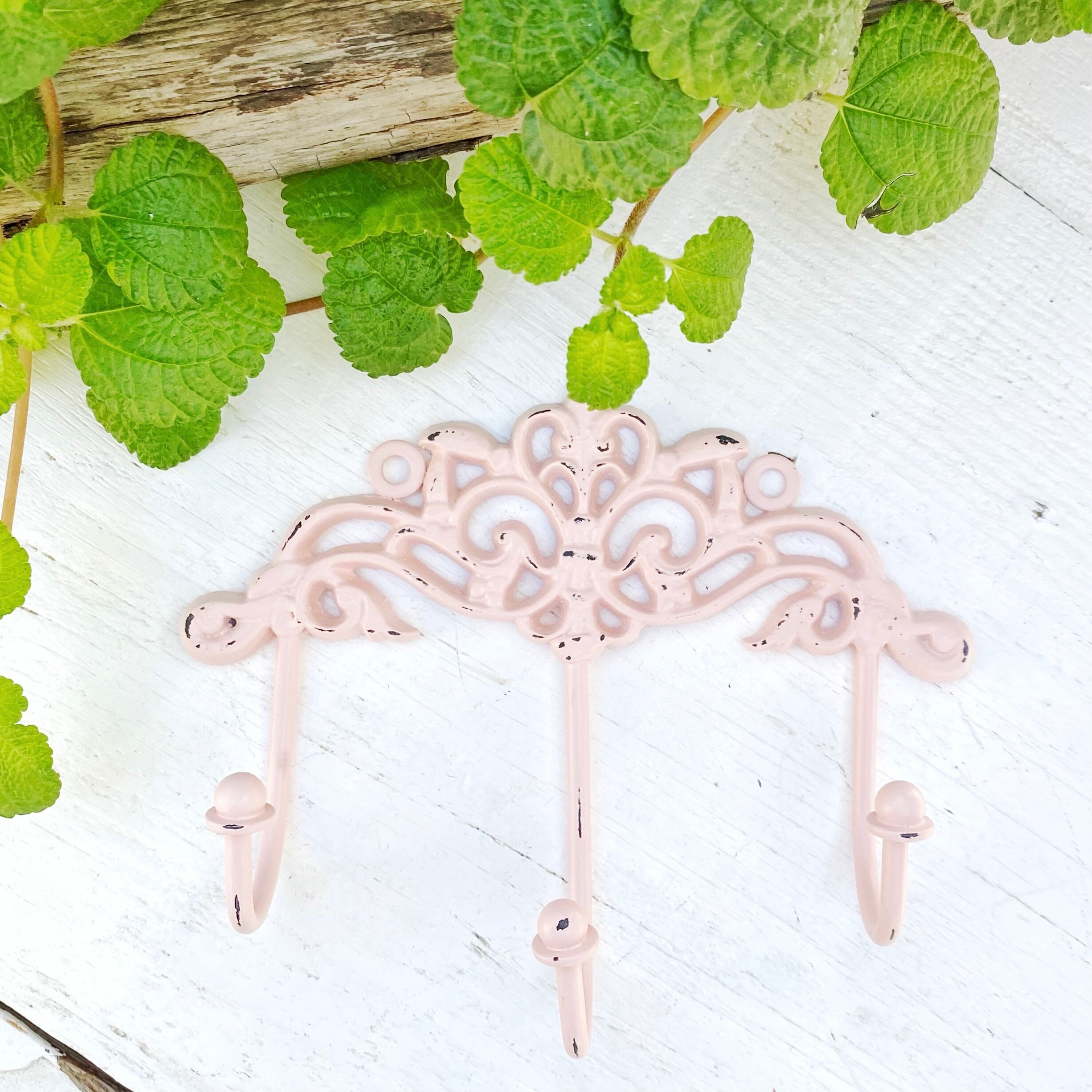 Shabby Chic Wall Hook Pink Wall Hook Nursery room Wall Hook | Etsy