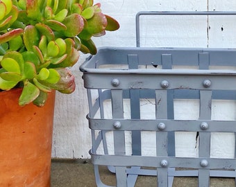 Metal Wall Basket | Etsy