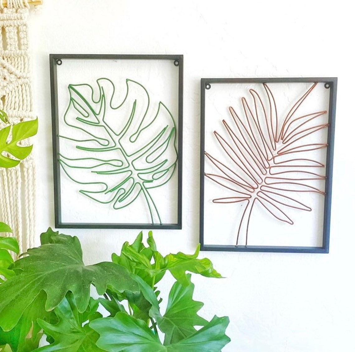 Metal Monstera Wall Decor Metal Wall Decor Plant Decor Boho - Etsy