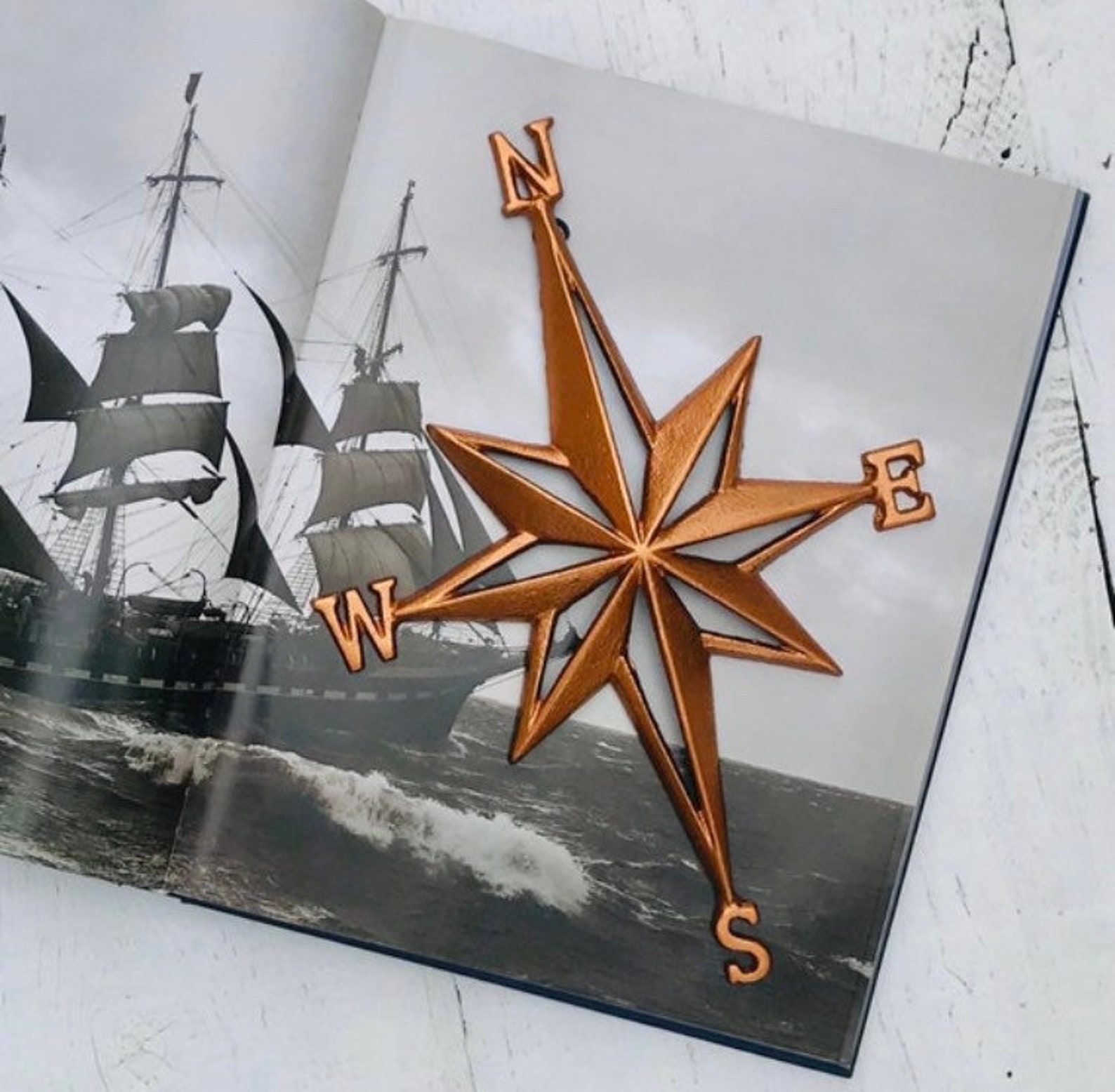 Nautical Star Compass Star Compass Metal Star Compass - Etsy