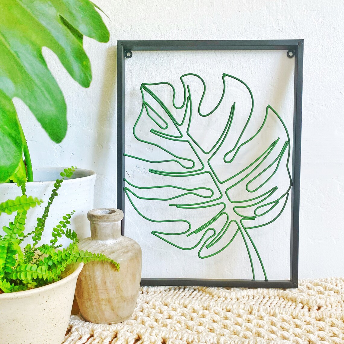 Metal Monstera Wall Decor Metal Wall Decor Costal Decor | Etsy