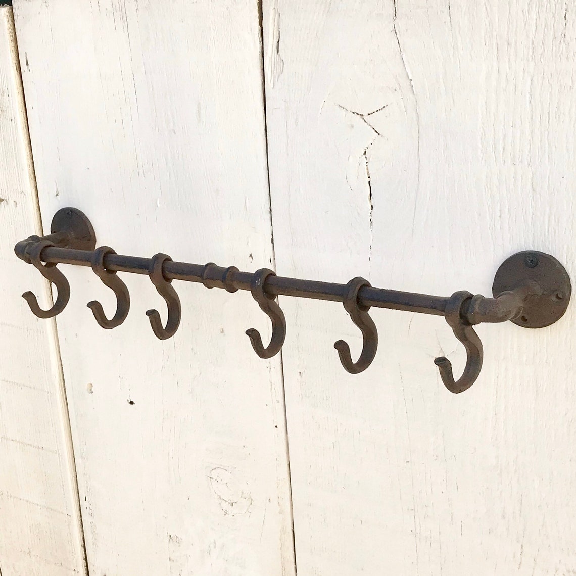 Black Metal Pipe Hook/ Industrial Pipe Hooks/ Hooks/ Farmhouse - Etsy