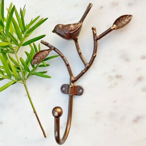 Bird Hook, Metal Bird Hook, Nursery Hook, Entry Hook, Key Hook, Bird on ...
