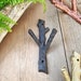 Branch Hook, Twig Hook, Cast Iron Tree Branch Hook, Cabin Decor ...