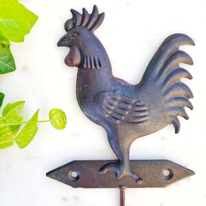 Rooster Hook, Kitchen Rooster Hook, Country Rooster Hook, Whimsical ...