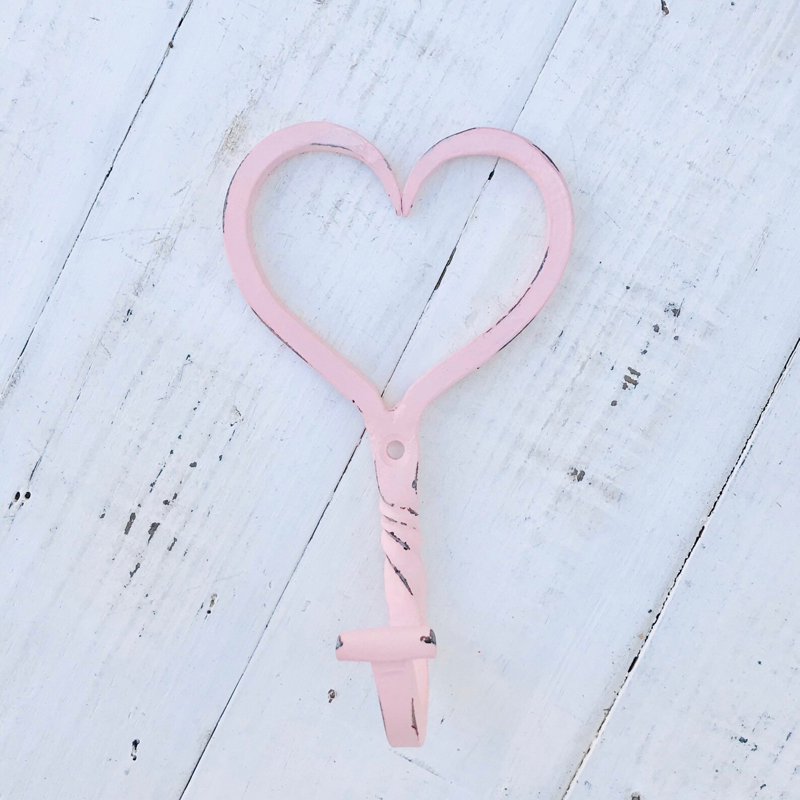 Metal Heart Hook/ Heart Hook/ Metal Wall Heart Hook/ White - Etsy