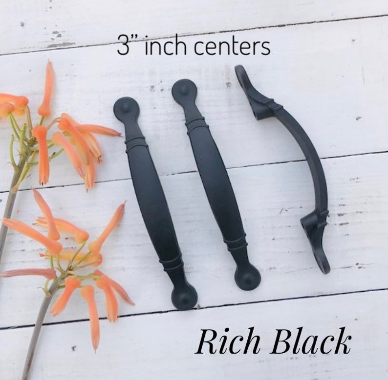 Modern Metal Pulls Metal Pulls 3 Inch Centers Traditional - Etsy